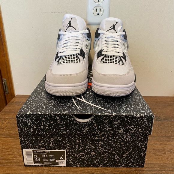 Jordan | Shoes | Mens Air Jordan 4 Retro Military Black 1m Dh6927111 ...